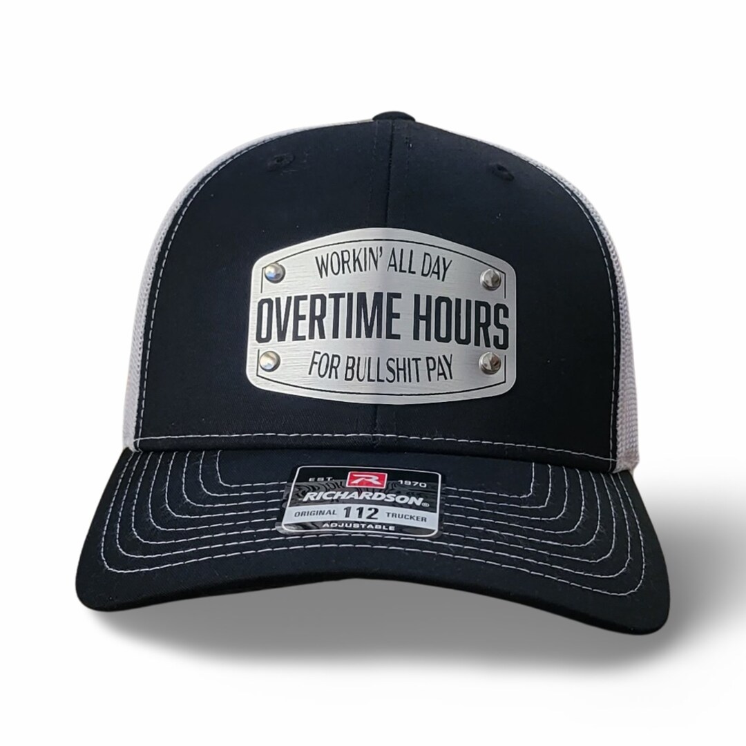 Oliver Anthony Trucker Hat Flexfit Hat Overtime Hours Bullshit Pay ...