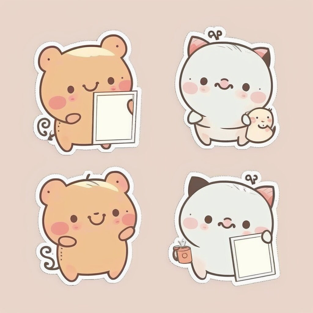 Pig Digital Stickers 80 Sticker-pack | Kawaii Instagram Twitch Emotes ...