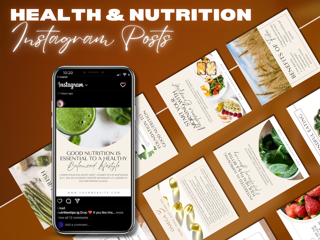 50 Nutritionist Social Media Posts, Health and Wellness Coach Instagram ...