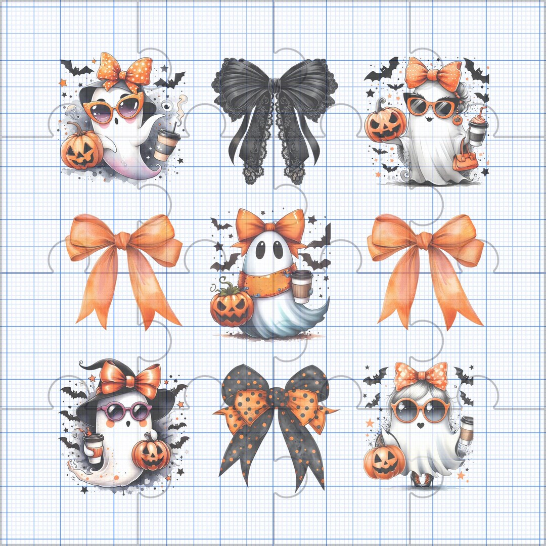 Coquette Halloween Png, Halloween Pumpkin Png, Cute Ghost Png, Spooky ...