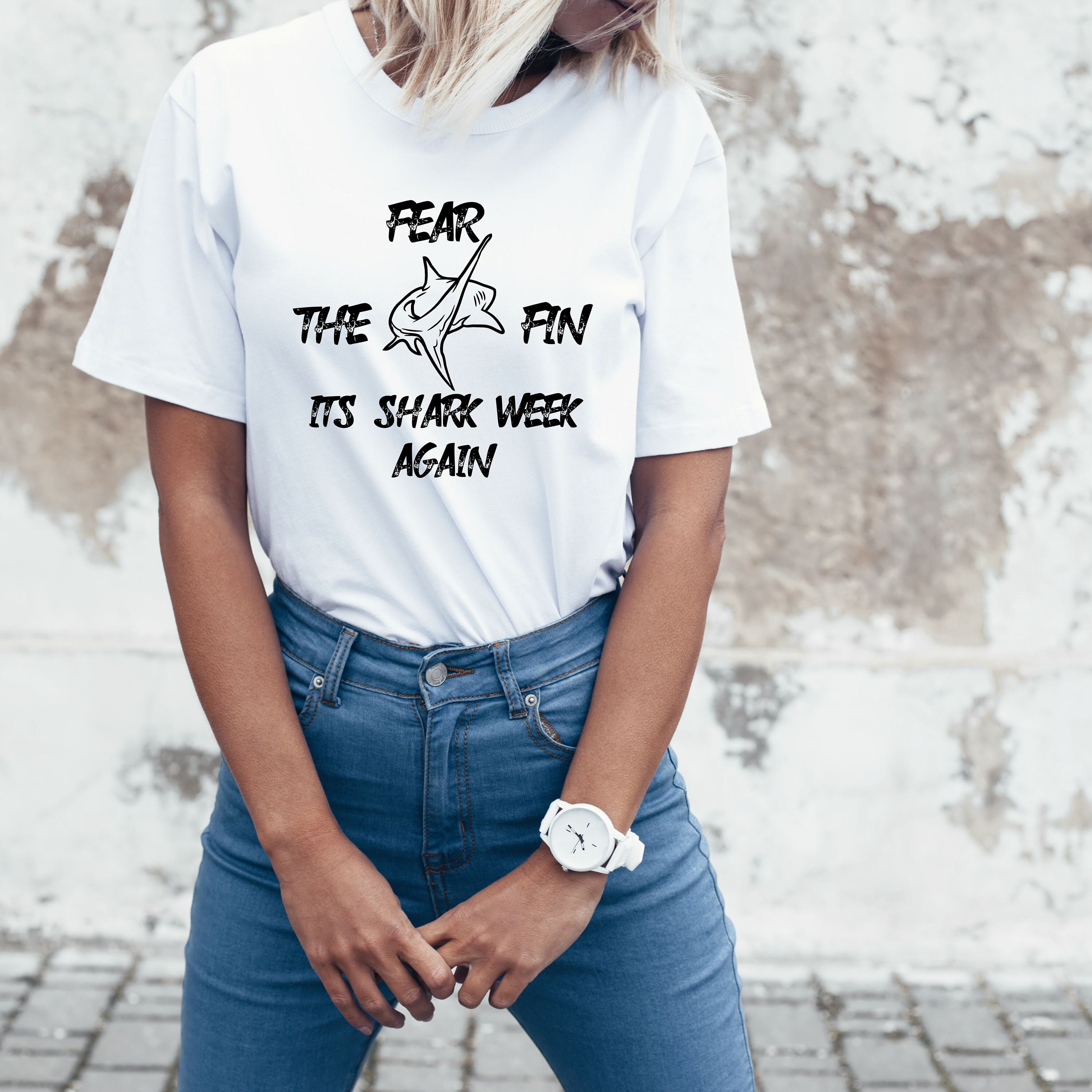 Fear the Fin Its Shark Week Again,shark Svg Shark Fin Svg Shark Week ...
