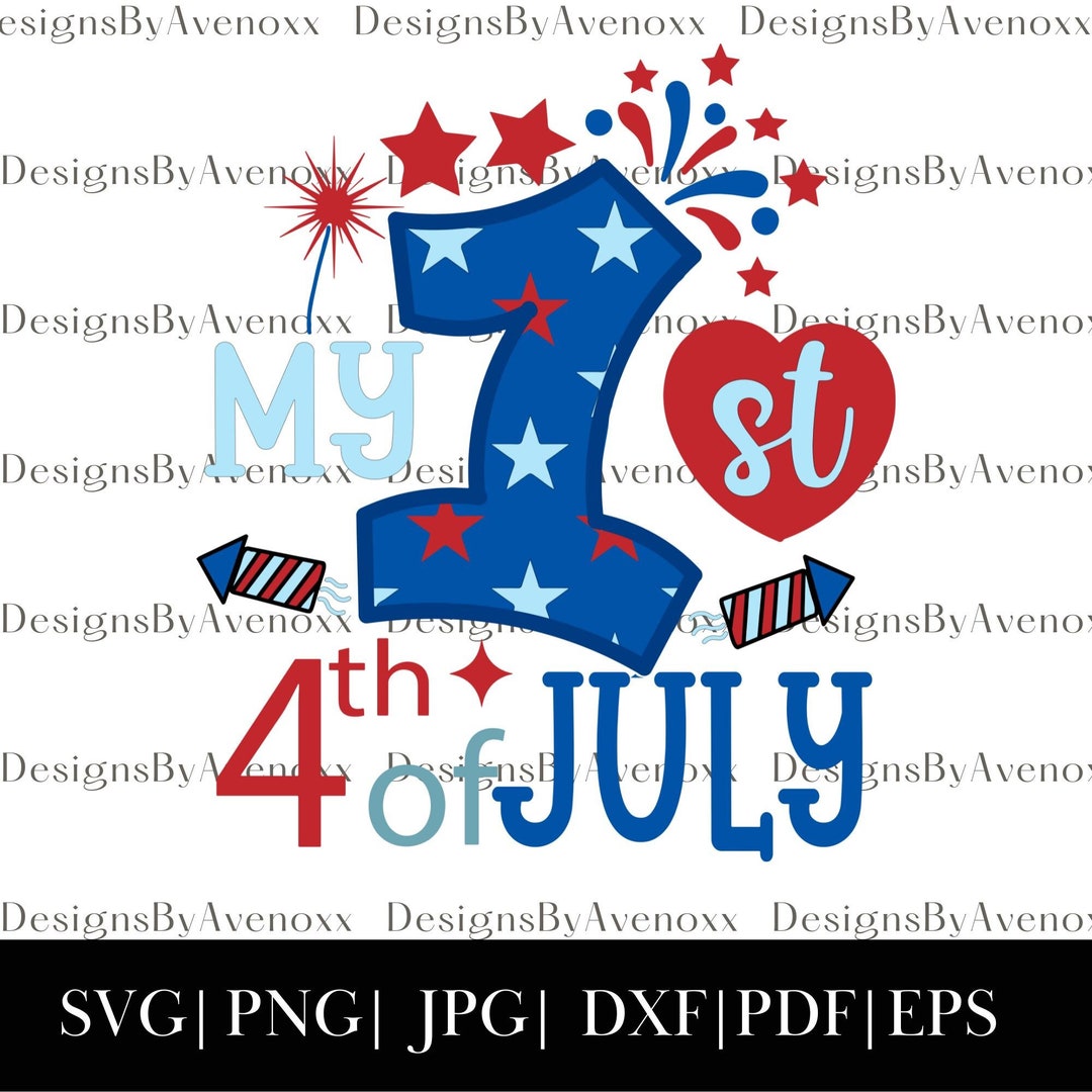 1st Fourth of July Firecracker, Firecracker, 4th of July Birthday SVG ...