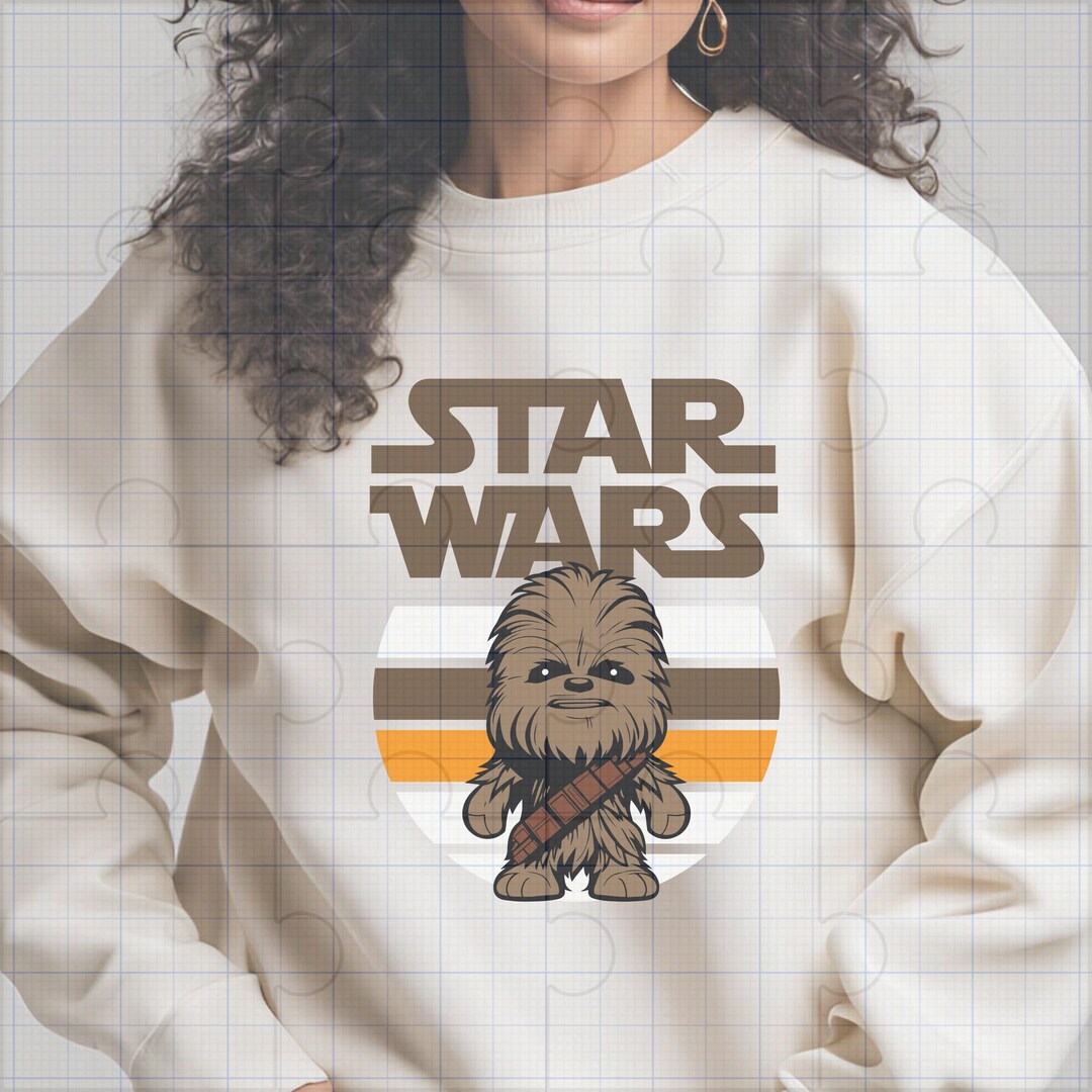 Vintage Star Wars Chewbacca WOOKIE Charater PNG, Disney Vacation Star ...