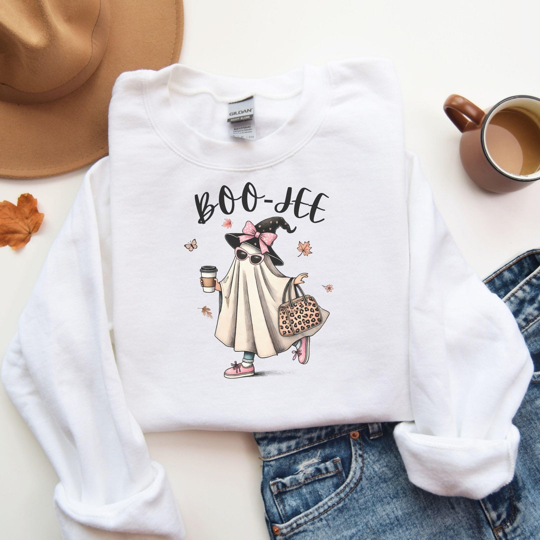 Funny Boojee Ghost Halloween PNG Boo Jee Ghost Spooky Season Png, Cute ...