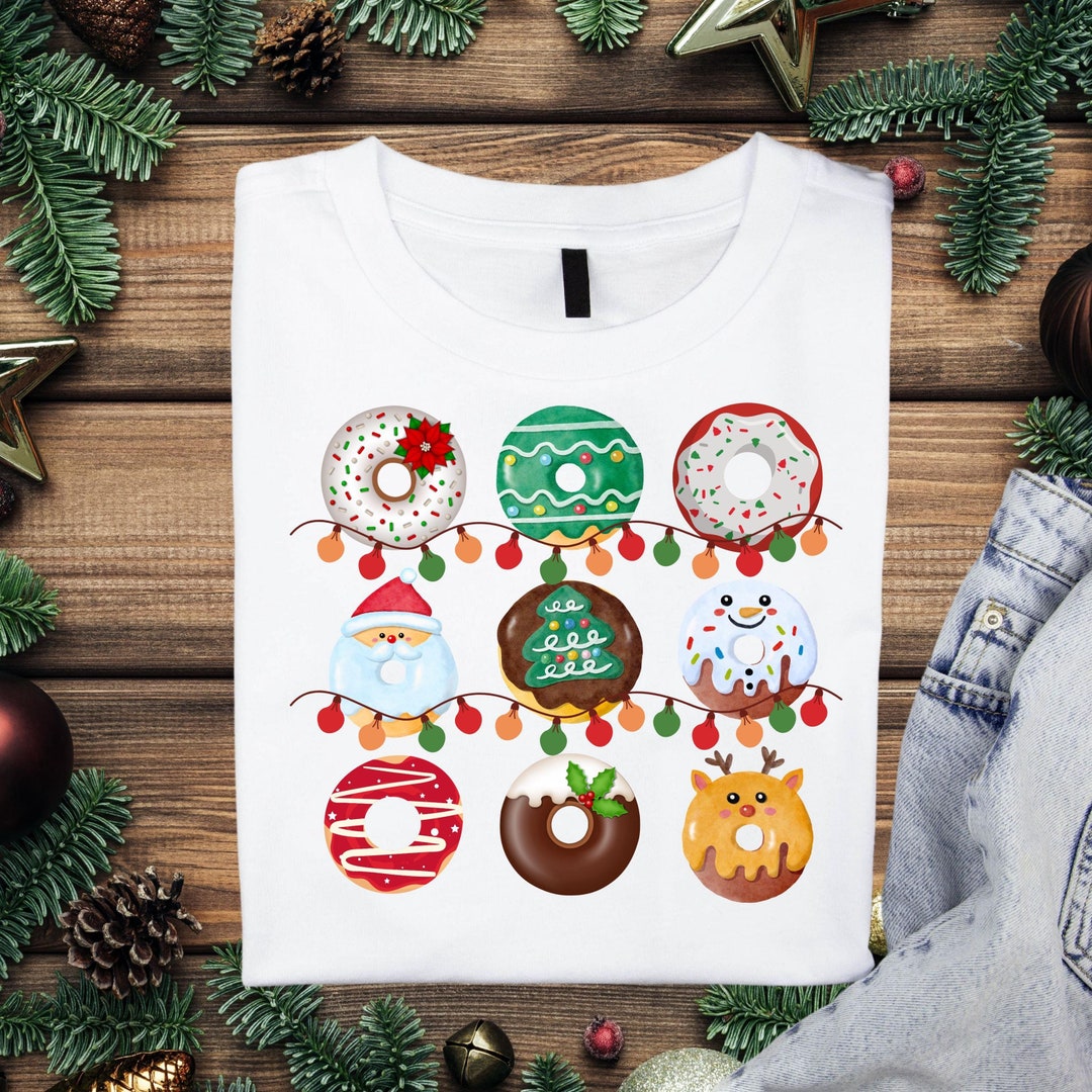 Christmas Girly PNG, Christmas Donut PNG SVG, Holiday Donut Clipart ...