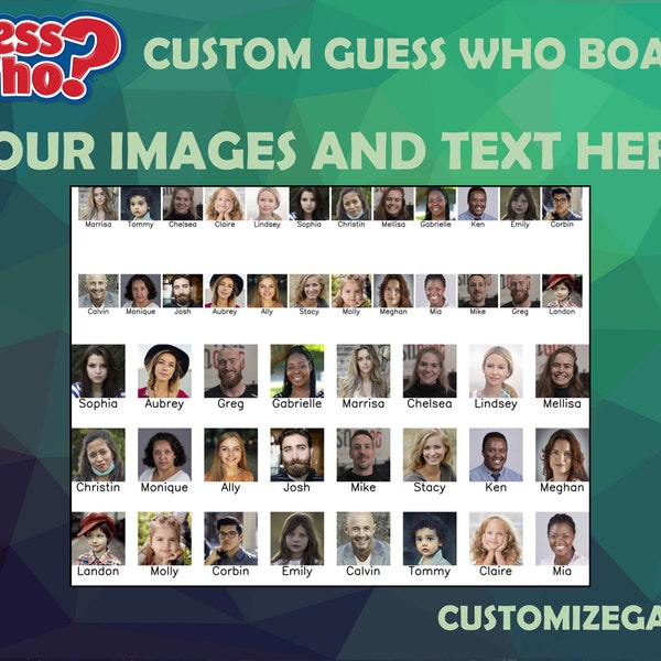 Guess Who Custom Board - Etsy