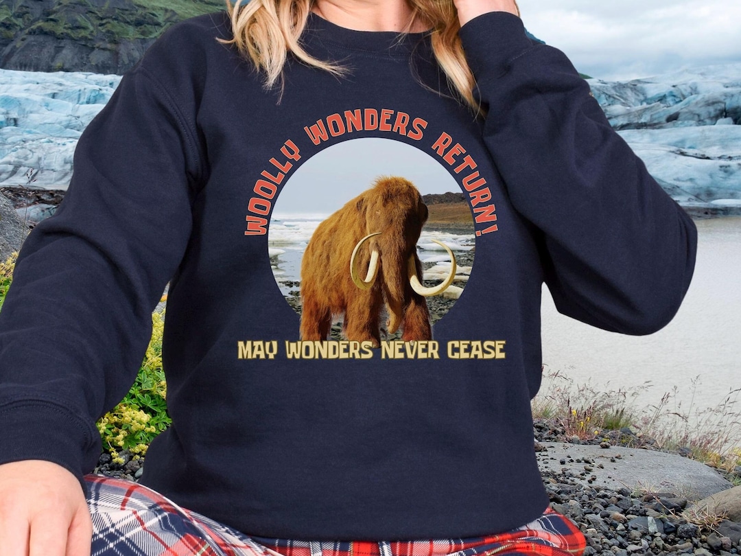 Cute Woolly Mammoth Shirt, Paleontologist Gift, Prehistoric Ice Age ...