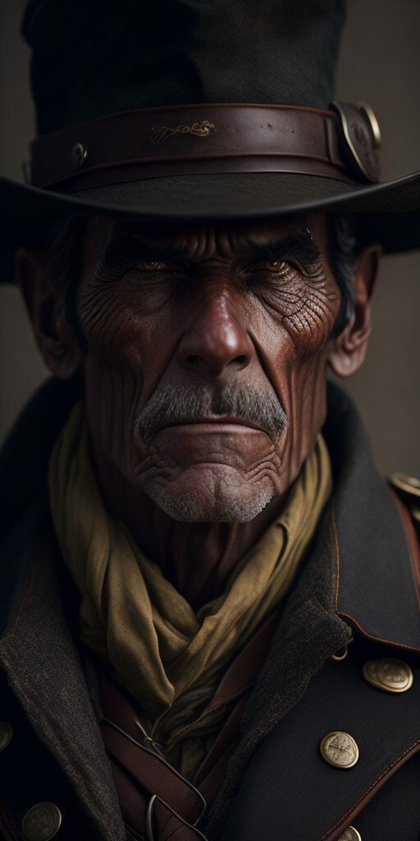 The Last Stand: Digital Painting of an Old U.S. Cavalry Colonel ...