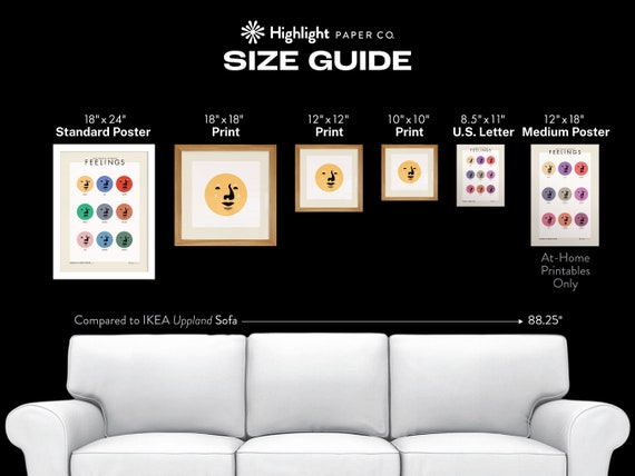 Standard Poster Sizes Chart