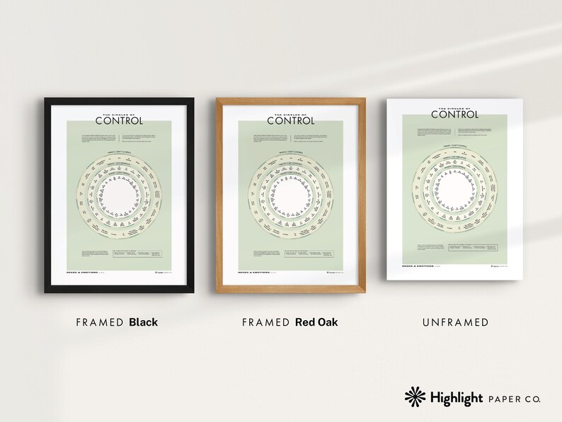 Circles of Control Poster (rainbow) - Calm Corner, Classroom Art ...