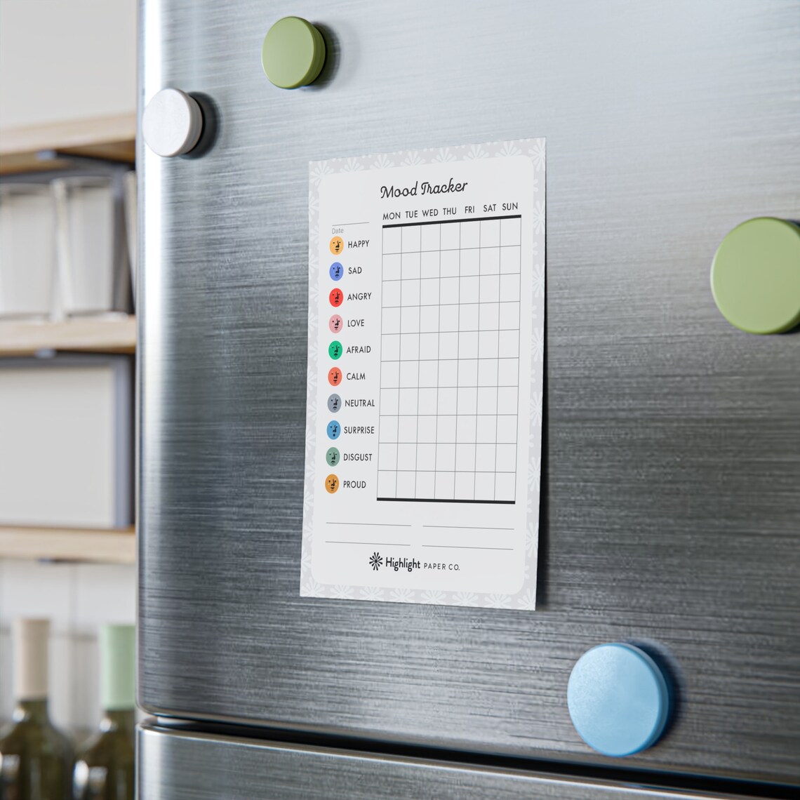 Mood Tracker Post-it® Note Pad, Emotion Journal, Sticky Note Pad ...