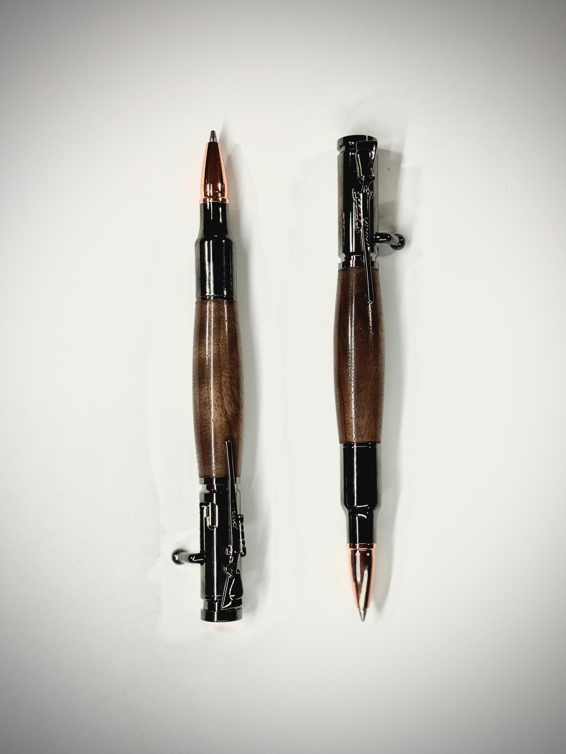 Handmade Walnut Pen and Pencil Bolt Action Pen Set - Etsy