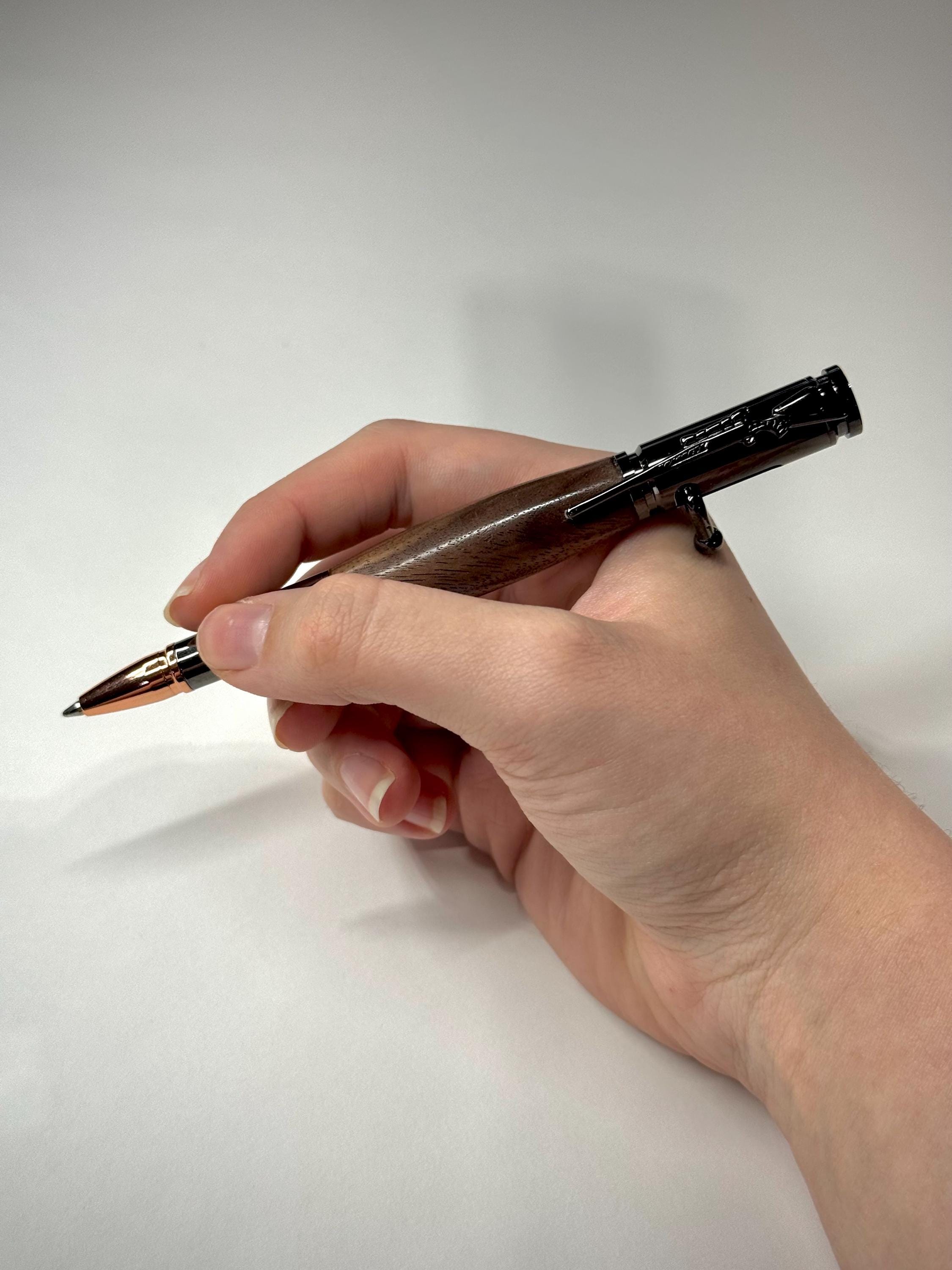 Handmade Walnut Pen and Pencil Bolt Action Pen Set - Etsy