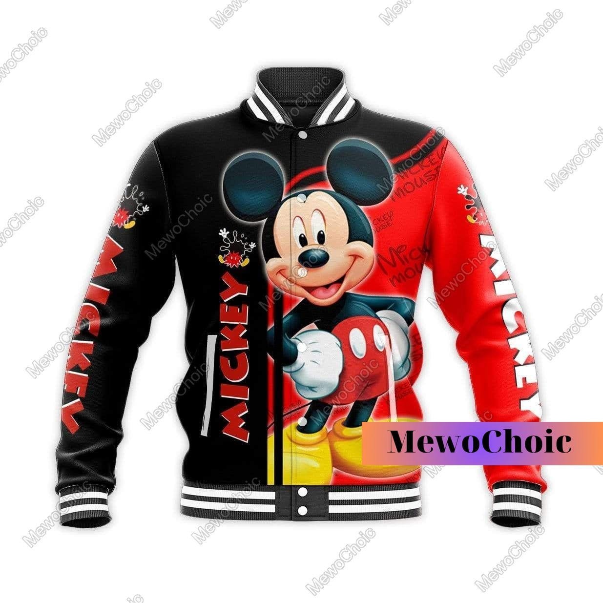 Mickey Baseball Jacket, Mickey Mouse Jacket, Disney Jackets by Eduardo ...