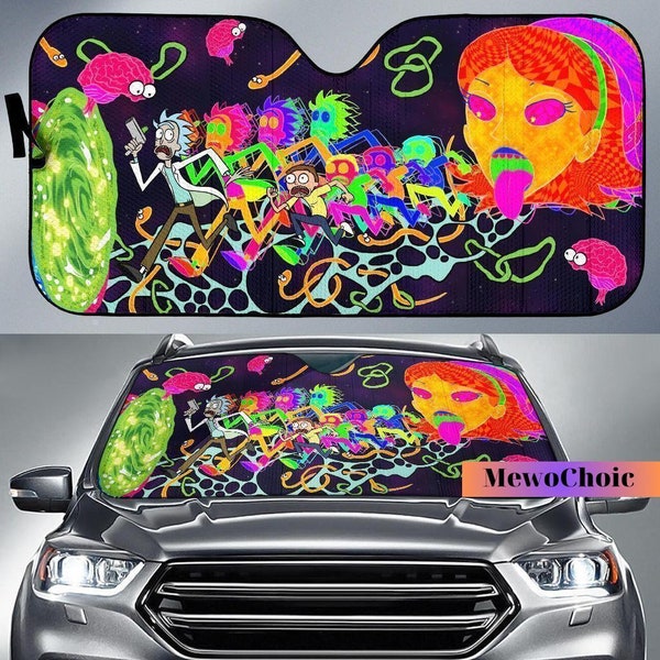 Rick and Morty Car Sunshade - Etsy