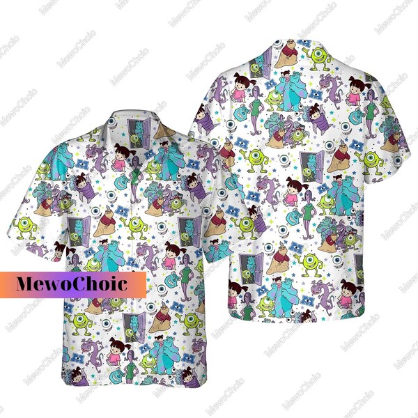 Monster Inc Button up Shirt - Etsy