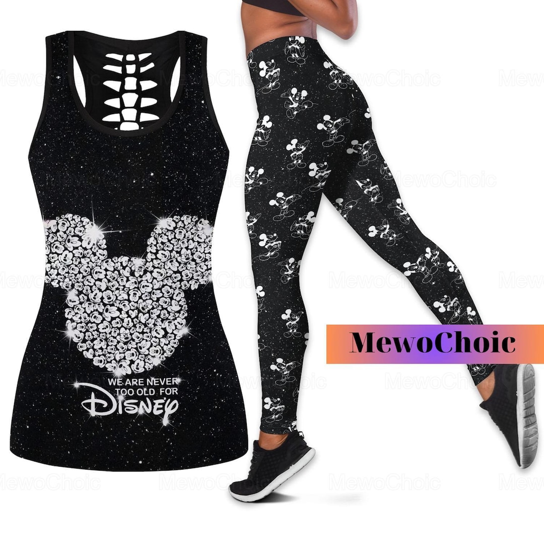 Mickey Yoga Tank Top, Mickey Gym Leggings, Mickey Yoga Pants, Mickey ...