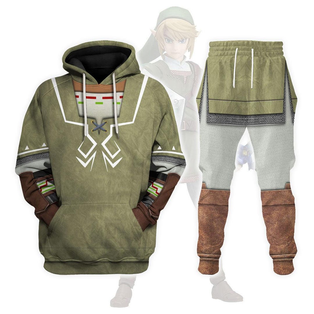 Legend Zelda Link Attire Cosplay Costume Hoodie, Zelda Korok Sweatshirt ...