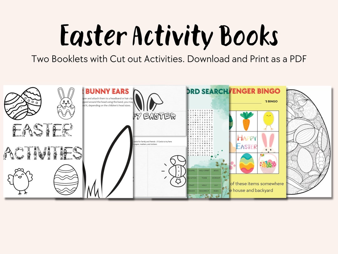 Easter Activities Booklet, Easter Colouring Book, Digital Download ...