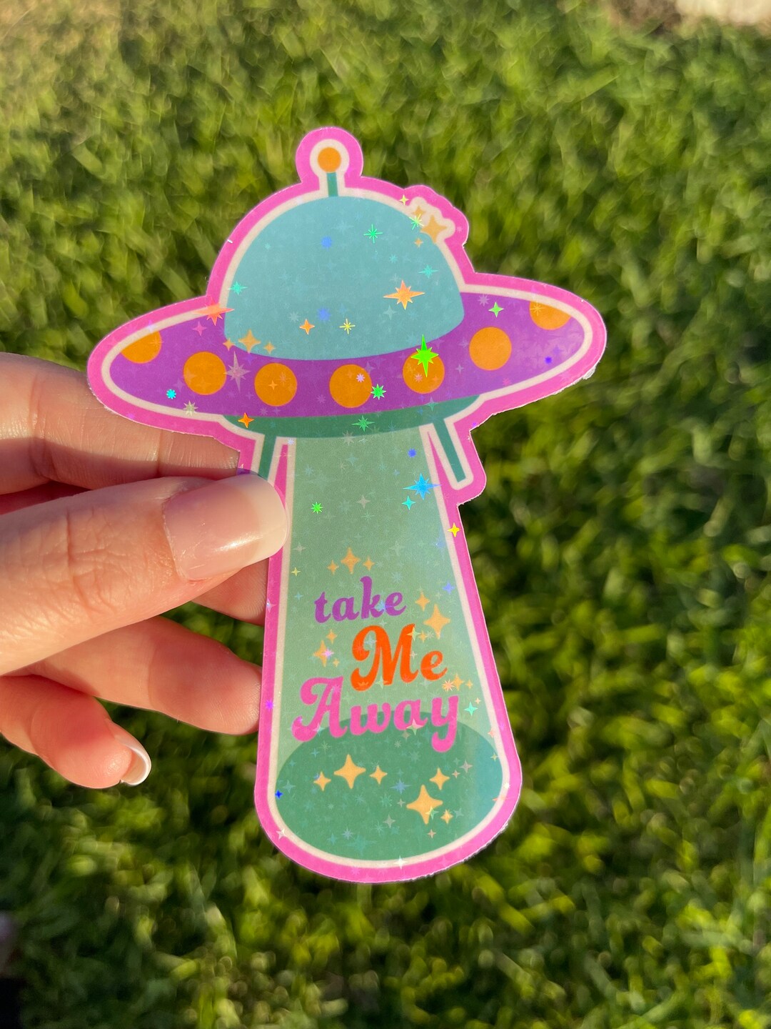 UFO Sticker / Laptop Sticker / Waterproof Sticker / Vinyl Sticker / UV ...