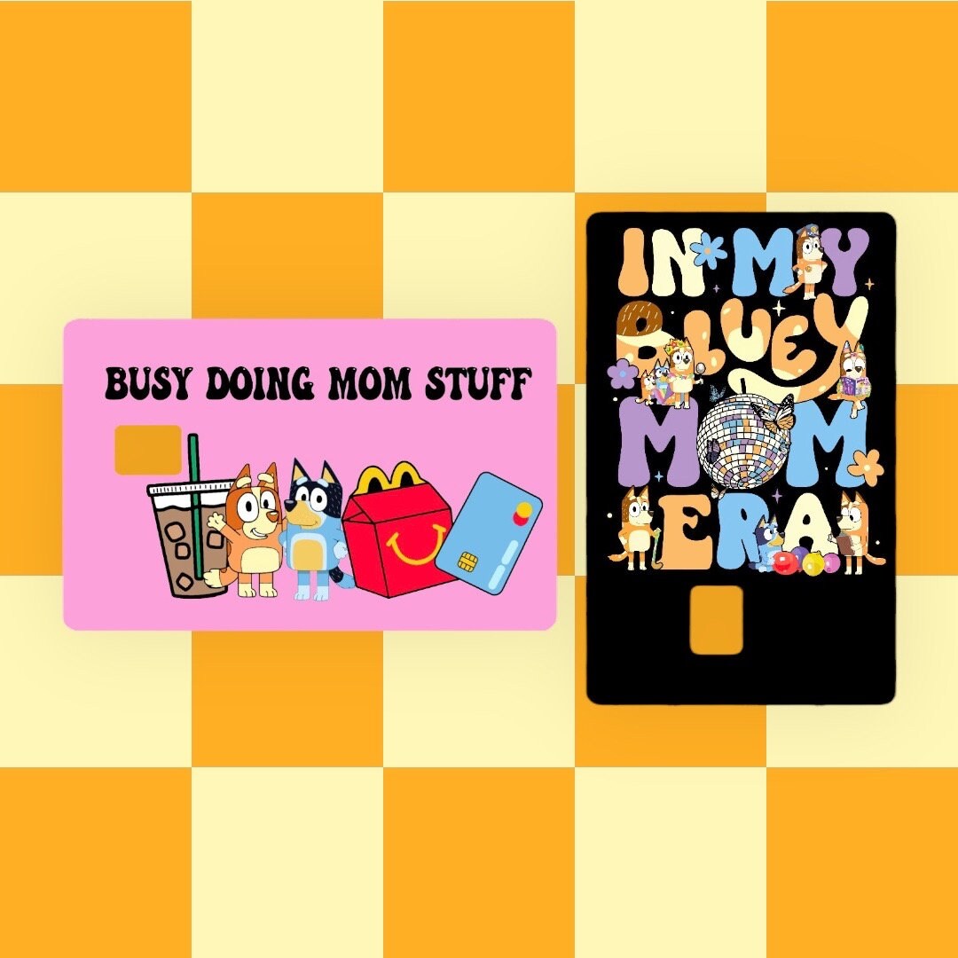 Funny Credit Card Skin Blue Dog Debit Card Sticker License Sticker ...