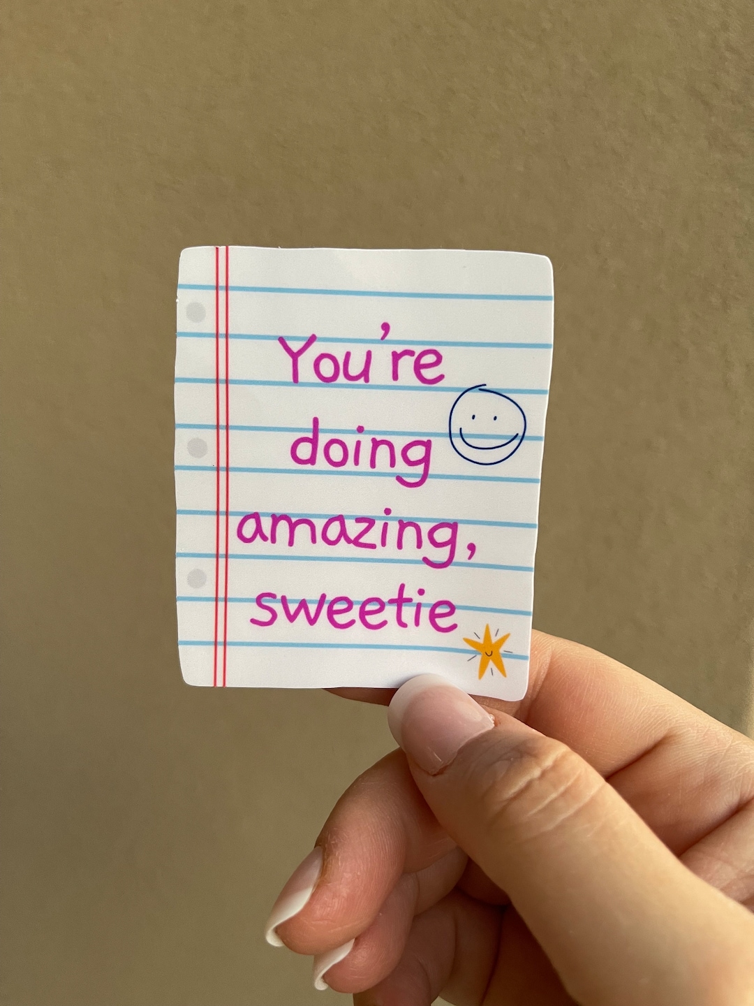 You’re Doing Amazing Sweetie Sticker / Laptop and Water Bottle Decals ...