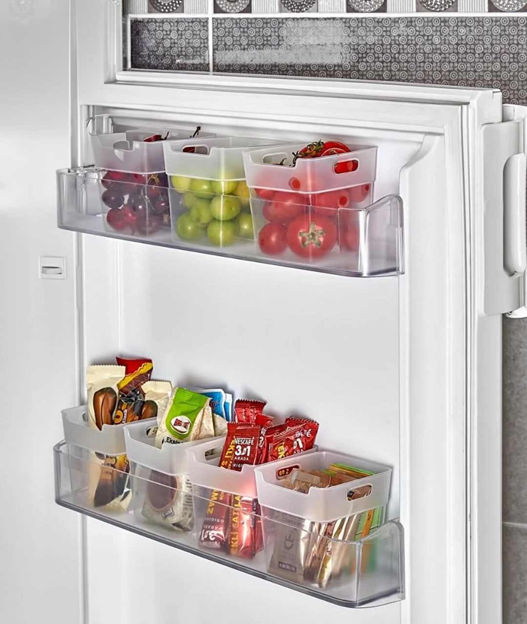 Refrigerator Door Organizer Set of 12 FRIDGECABSET Fridge - Etsy