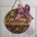 Welcome Poj Laib's Hmong Print Door Sign | Hmong Print Welcome Sign ...