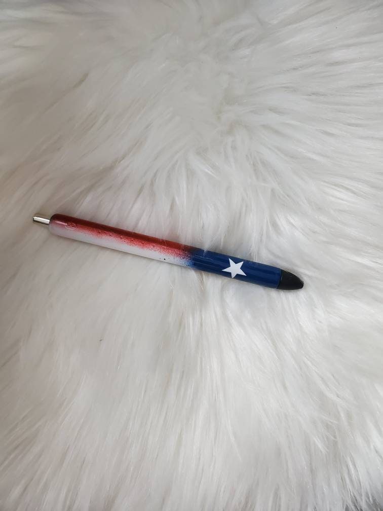 Texas Flag Gel Pen | Glitter Gel Pen | Personalized Custom Pen - Etsy