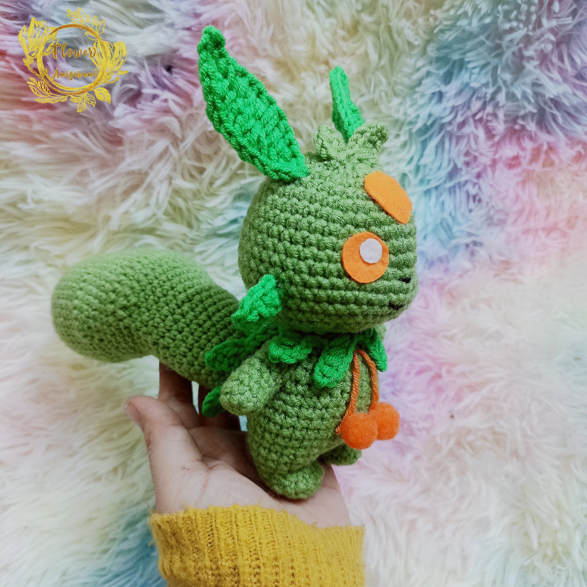 Fanmade Lifmunk in Palworld Crochet Doll Amigurumi, Lifmunk Plush ...