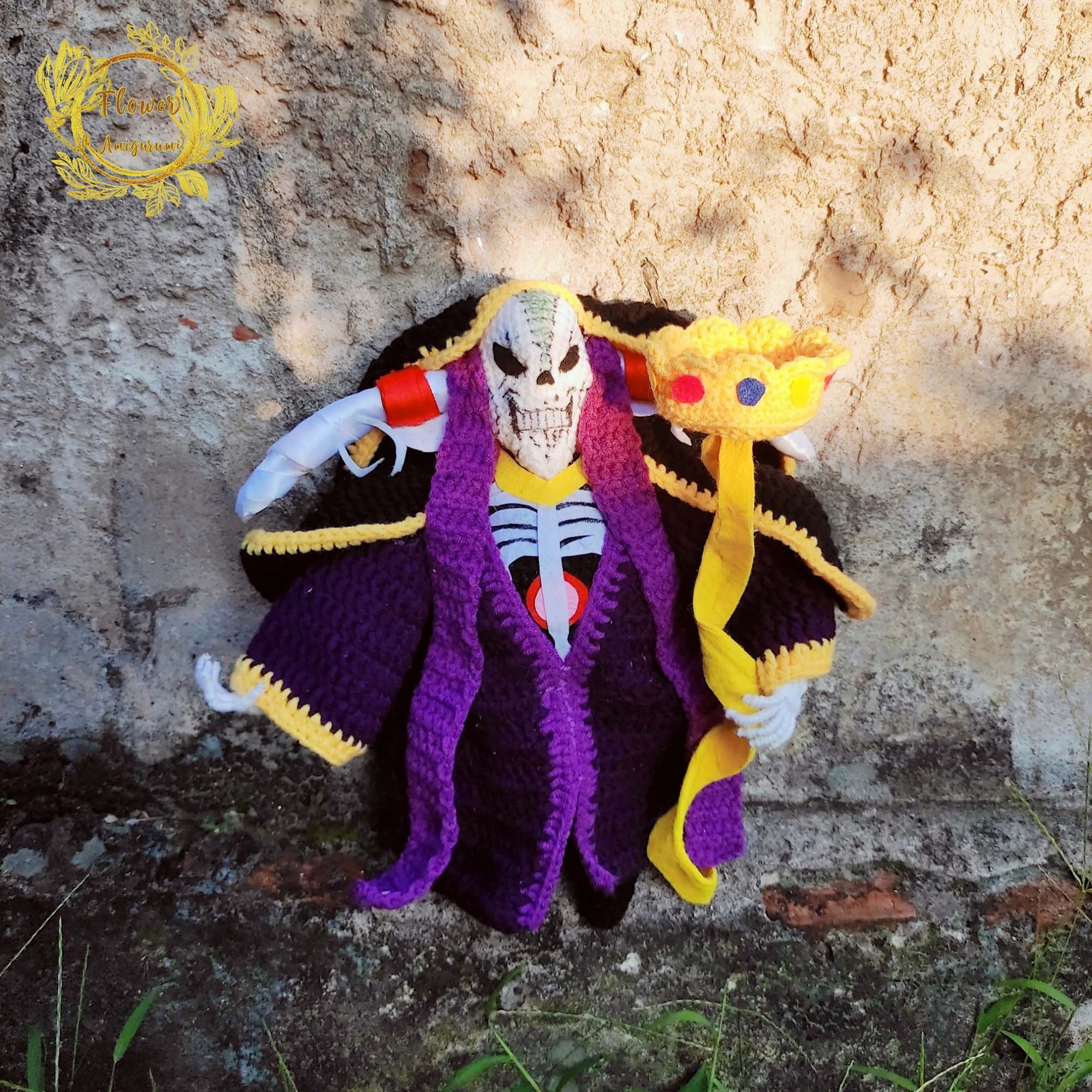 Fanmade Ainz Ooal Overlord Crochet Amigurumi, Ainz Ooal Plush, Ainz ...