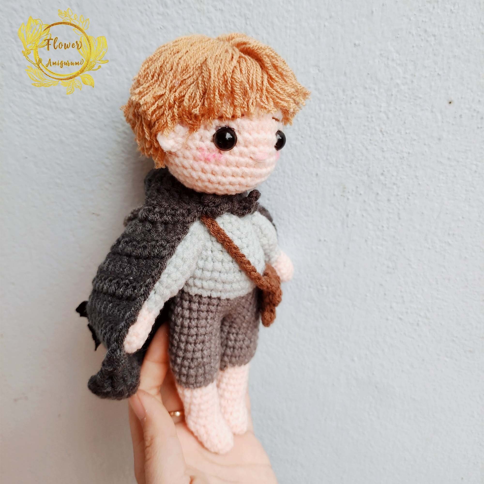 Fanmade Lord of the Ring Samwise Gamgee Crochet Amigurumi,samwise Plush ...