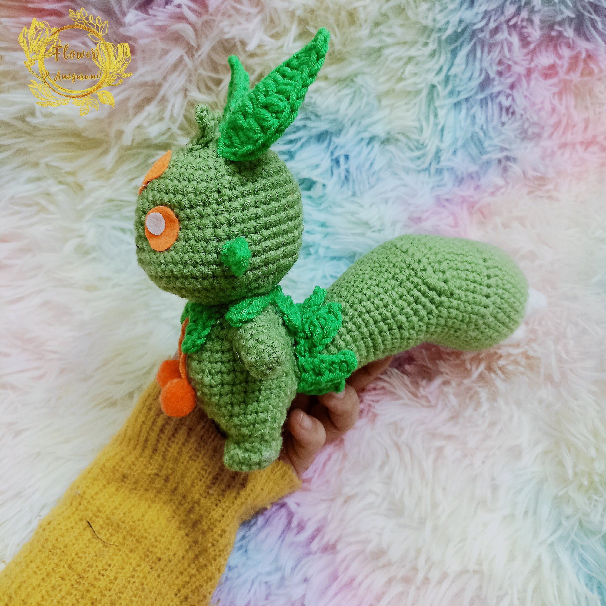 Fanmade Lifmunk in Palworld Crochet Doll Amigurumi, Lifmunk Plush ...