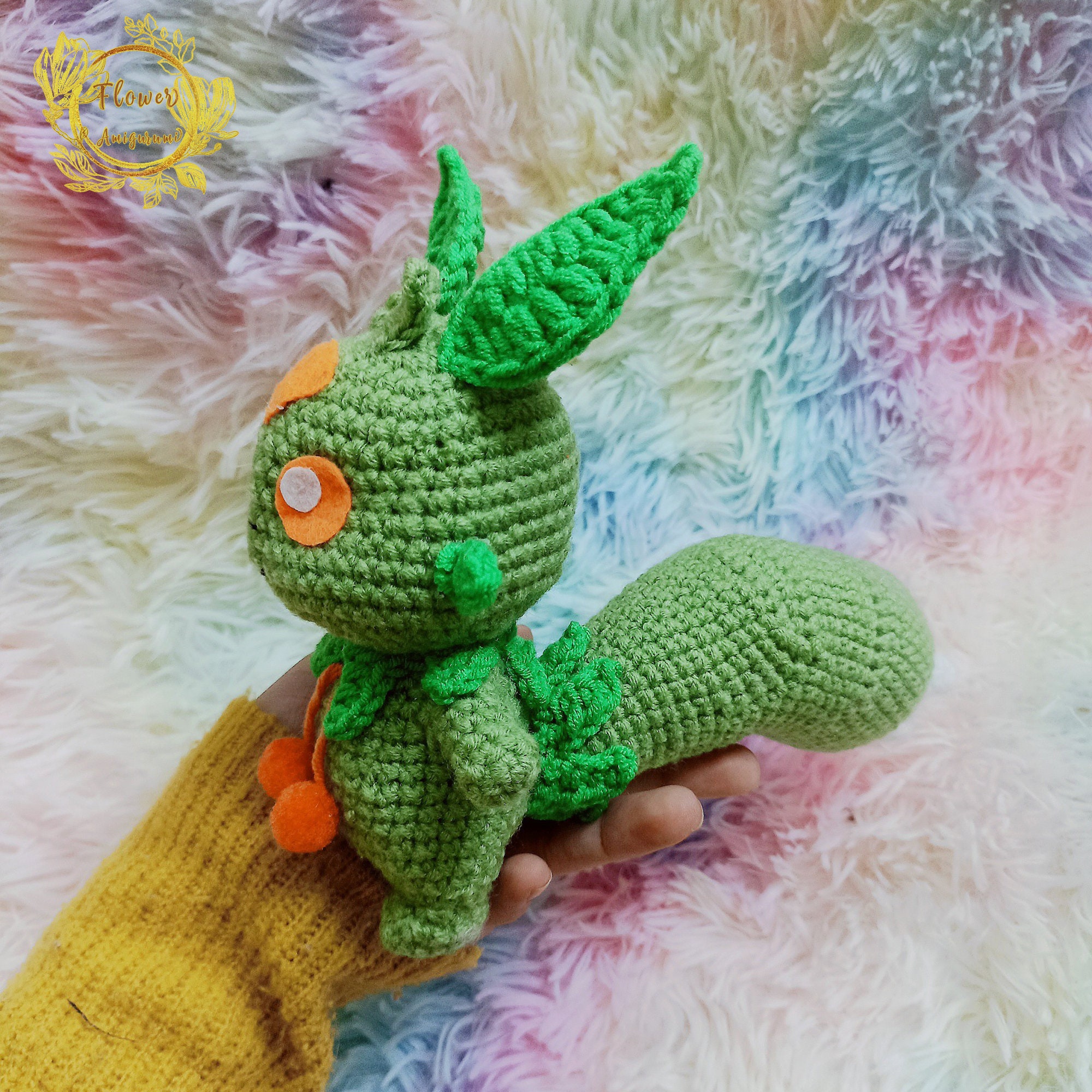 Fanmade Lifmunk in Palworld Crochet Doll Amigurumi, Lifmunk Plush ...