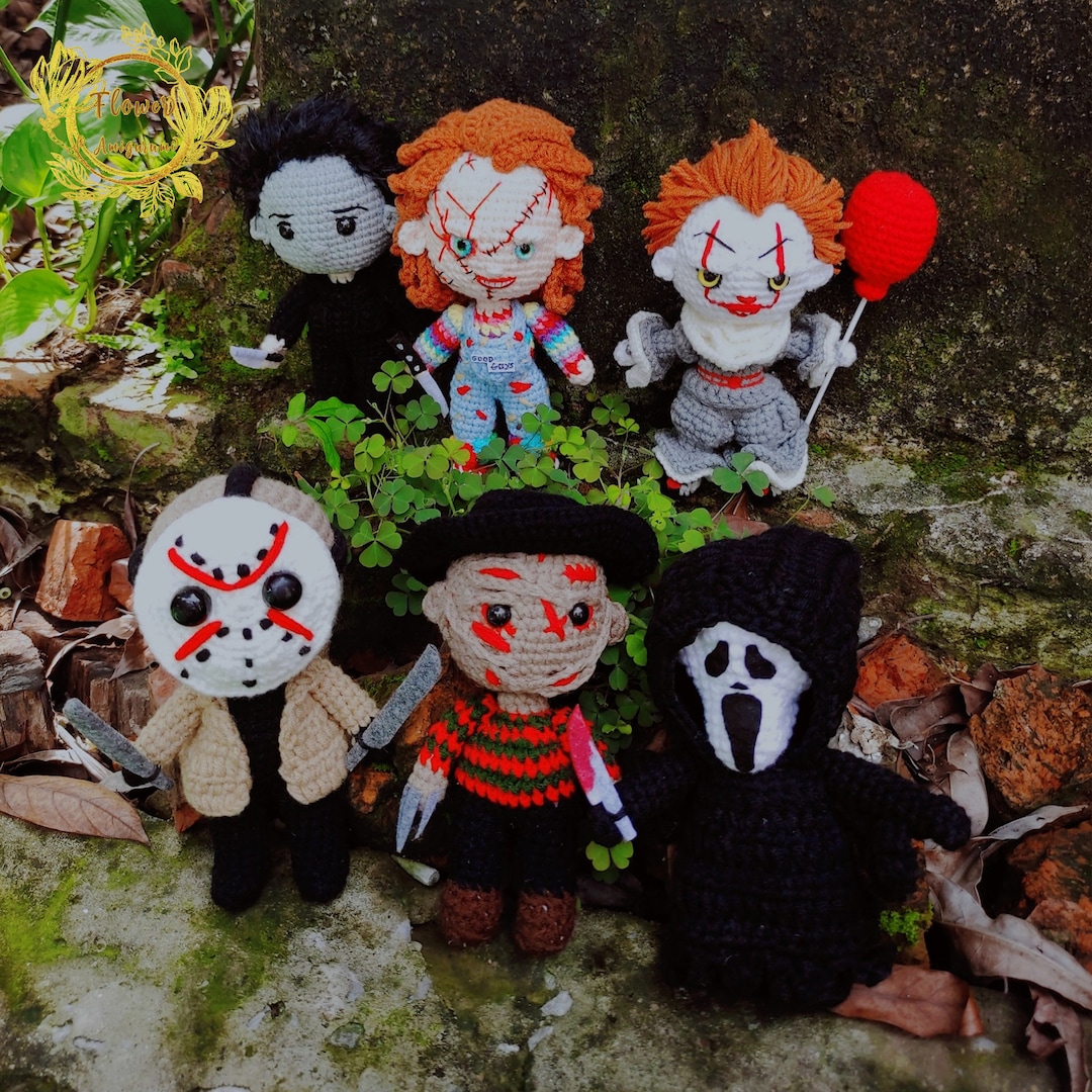 Fanmade Custom Horror Movie Characters Plushies Doll Amigurumi Chibi ...