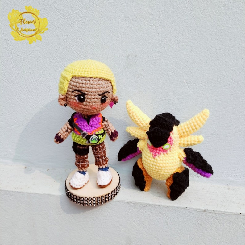 Fanmade Gekko Wingman Valorant Crochet Doll Amigurumi, Gekko Plush ...