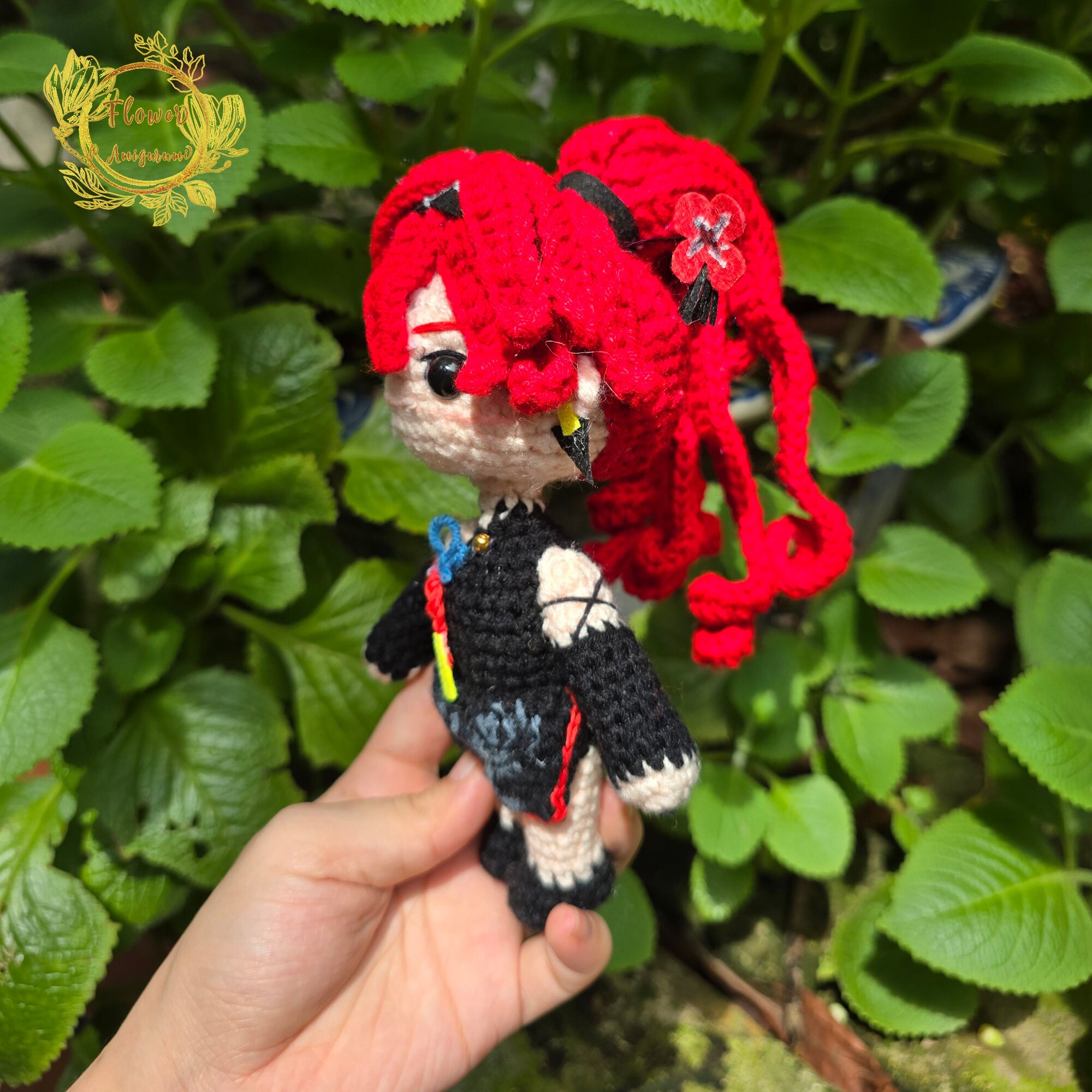 Fanmade Wuthering Waves Yinlin Plushies Doll Amigurumi Chibi Style, Wuthering Waves Plush ...