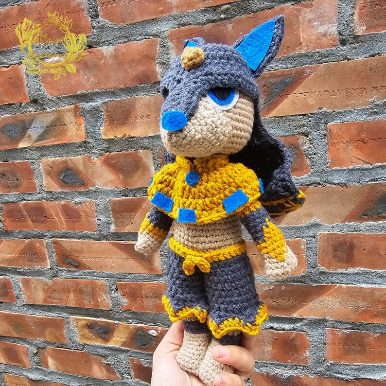 Fanmade Anubis in Palworld Crochet Doll Amigurumi, Anubis Plush,anubis ...