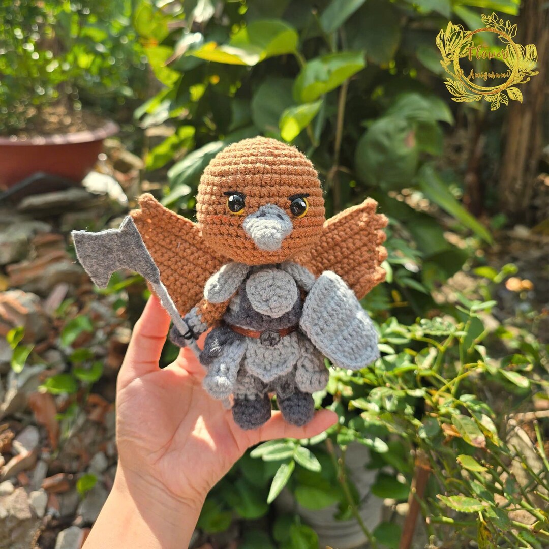 Fanmade Elden Ring Nightreign Guardian Class Crochet Doll Amigurumi ...