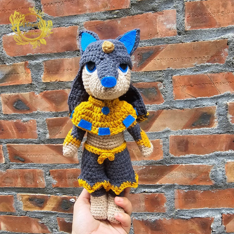 Fanmade Anubis in Palworld Crochet Doll Amigurumi, Anubis Plush,anubis ...