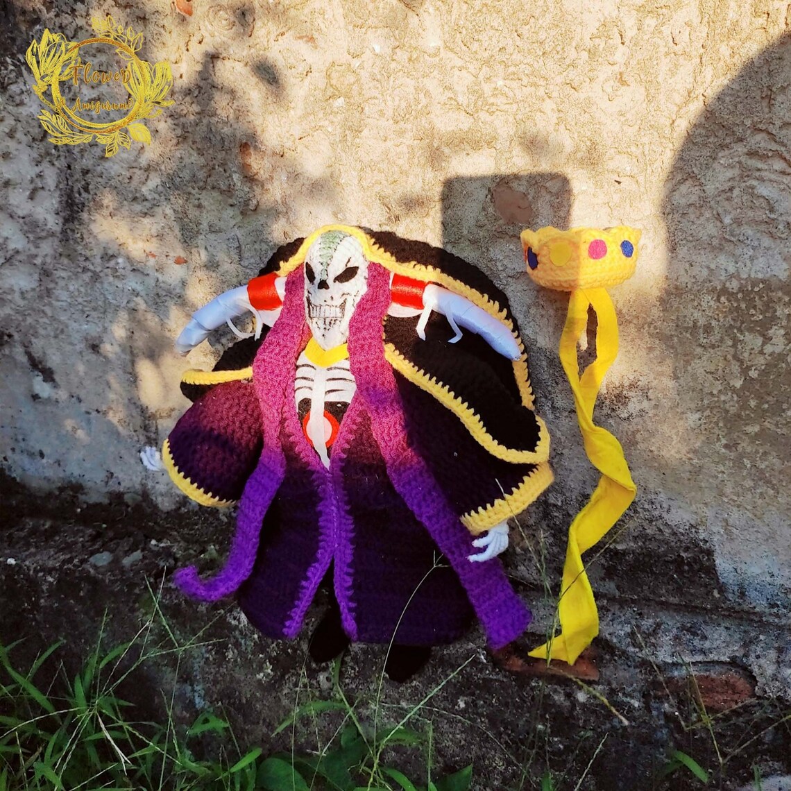 Fanmade Ainz Ooal Overlord Crochet Amigurumi, Ainz Ooal Plush, Ainz ...