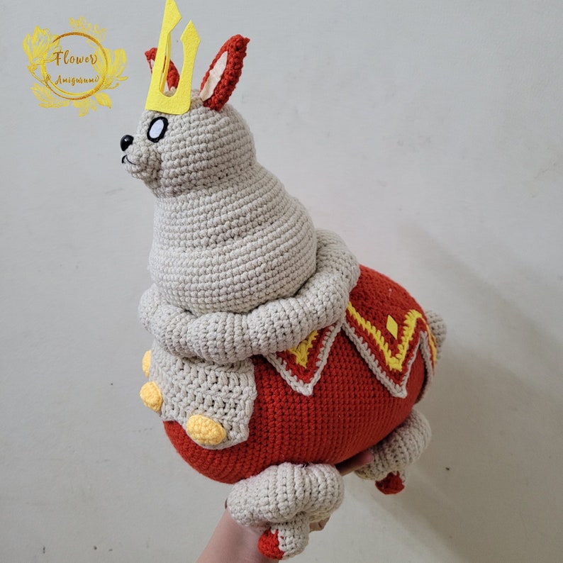 Fanmade King Paca in Palworld Crochet Doll Amigurumi, King Paca Plush ...