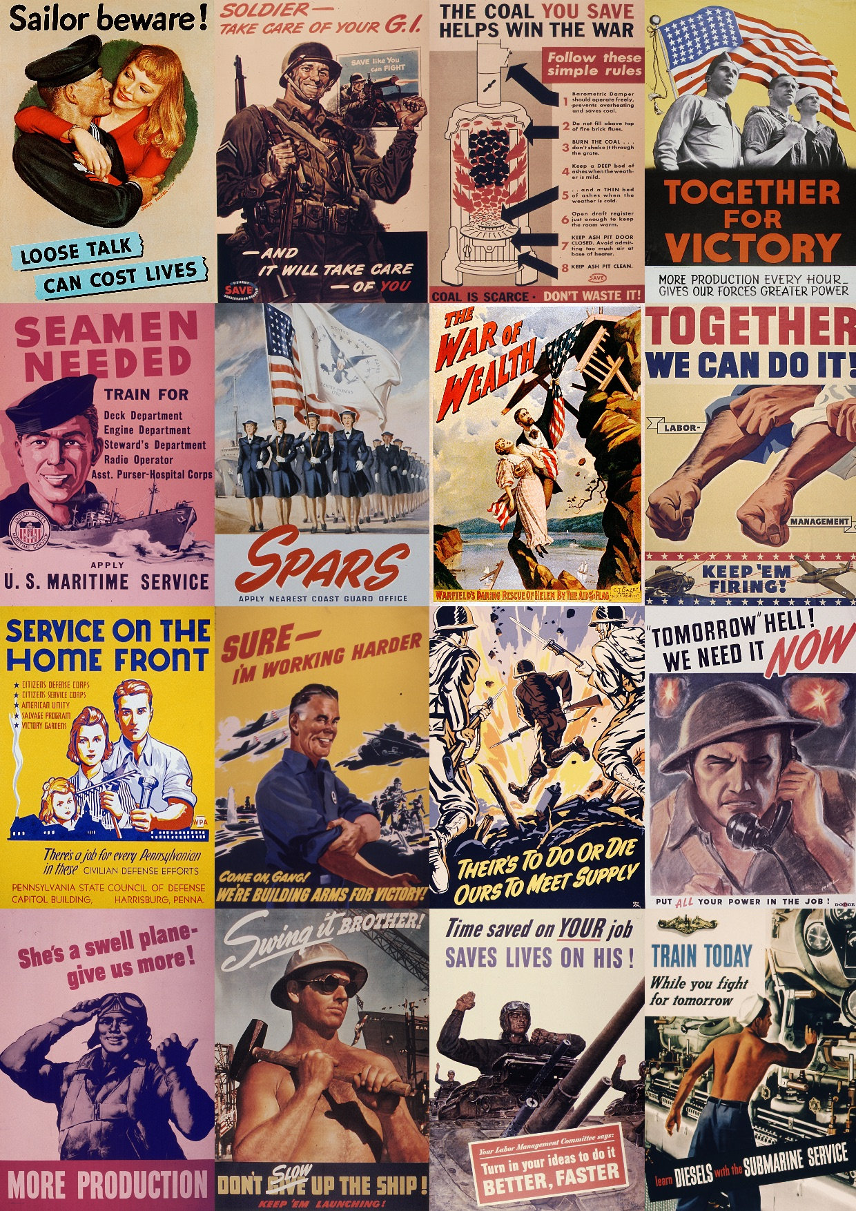 133 World War Propaganda Posters. - Etsy