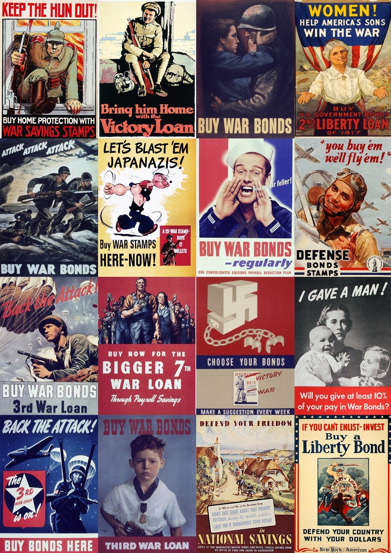 133 World War Propaganda Posters. - Etsy