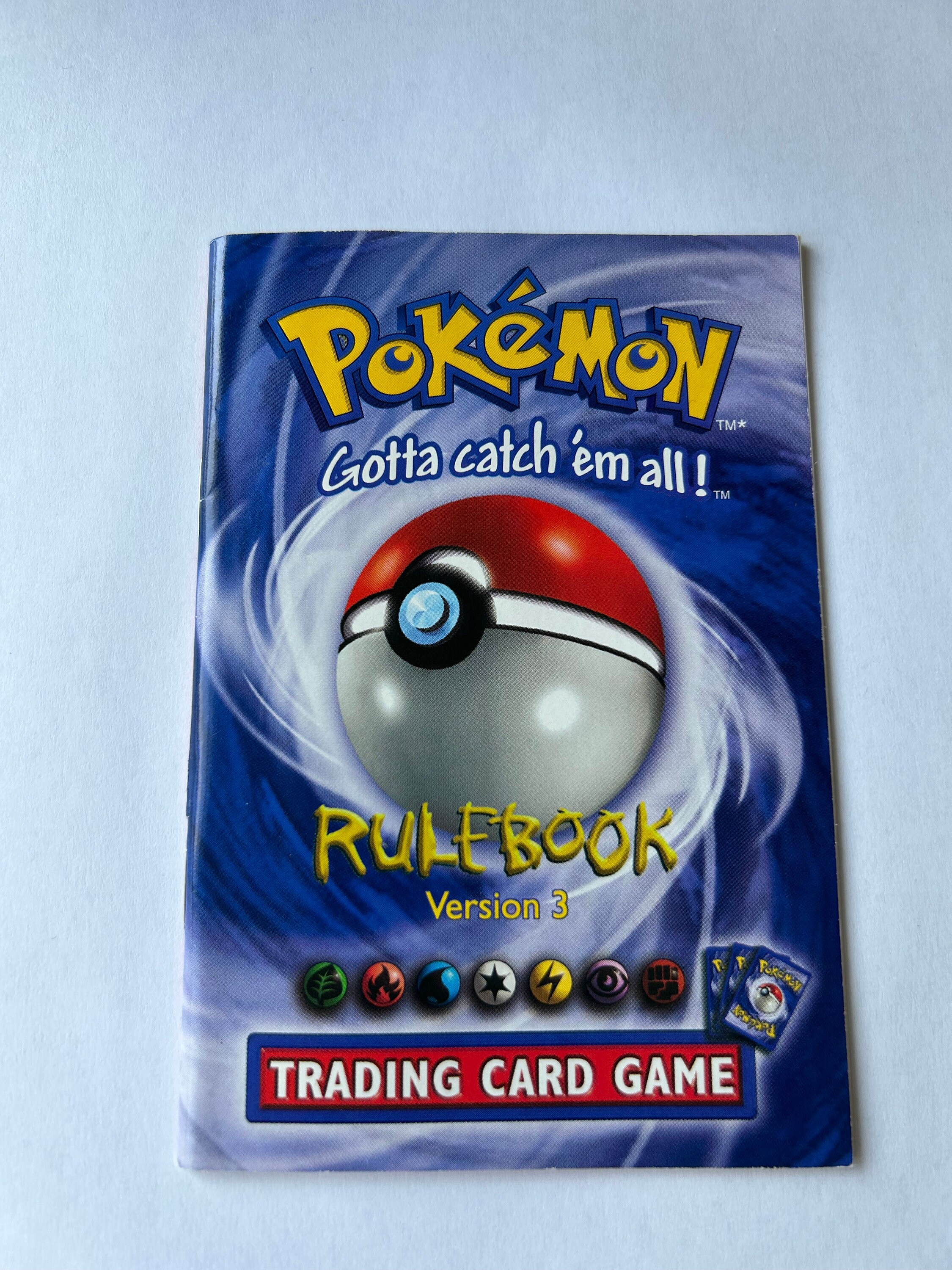 Pokémon Trading Card Game Rulebook Version 3 1999 Vintage Excellent ...