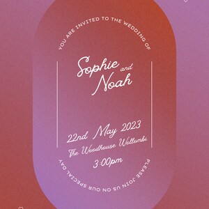 Gradient Event Invitation - Etsy