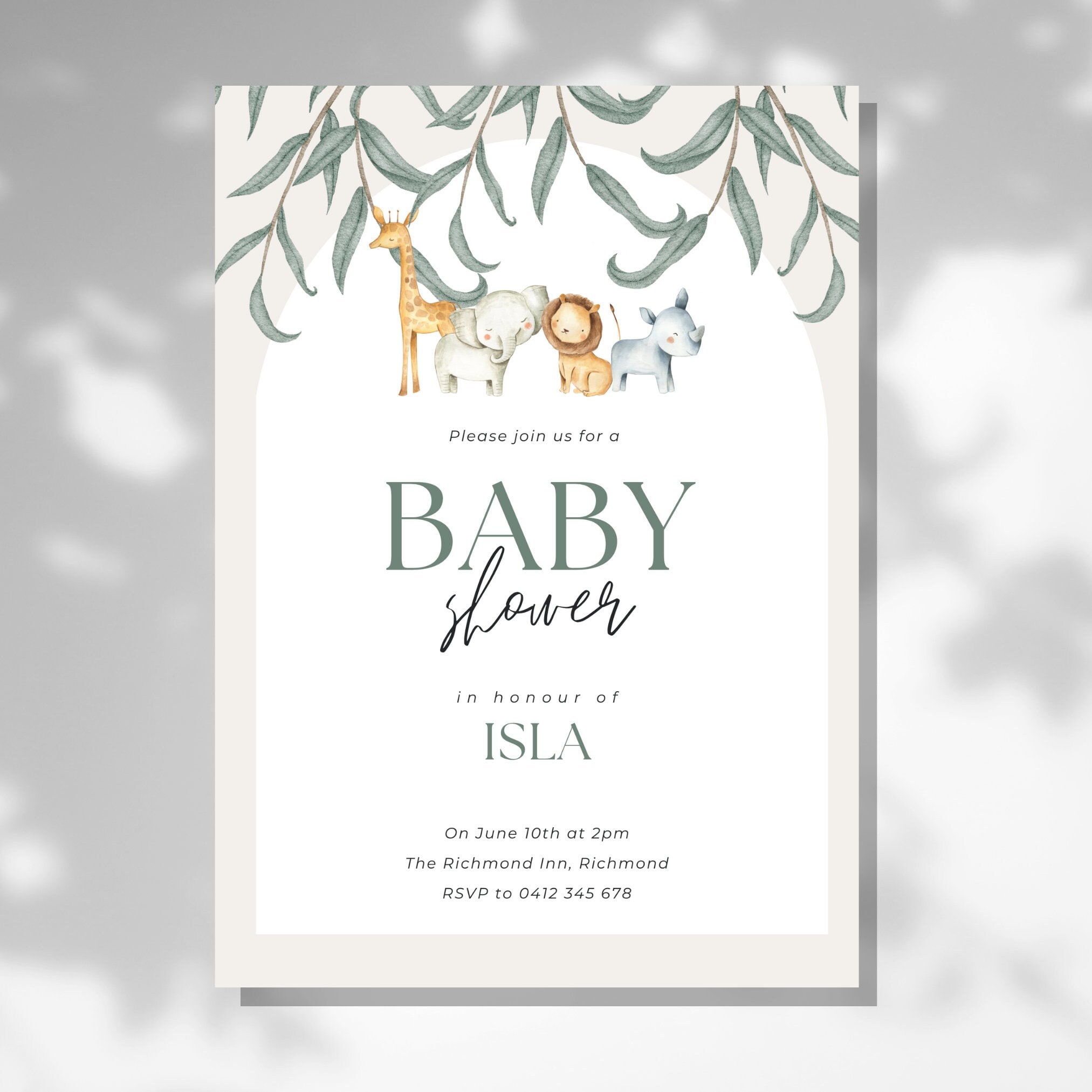 Baby Shower Invitation Neutral - Etsy