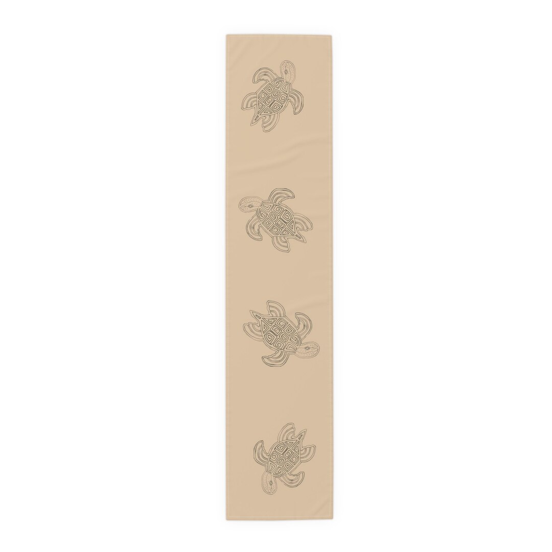Brown Turtle Mola Print Table Runner (cotton, Poly) - Etsy