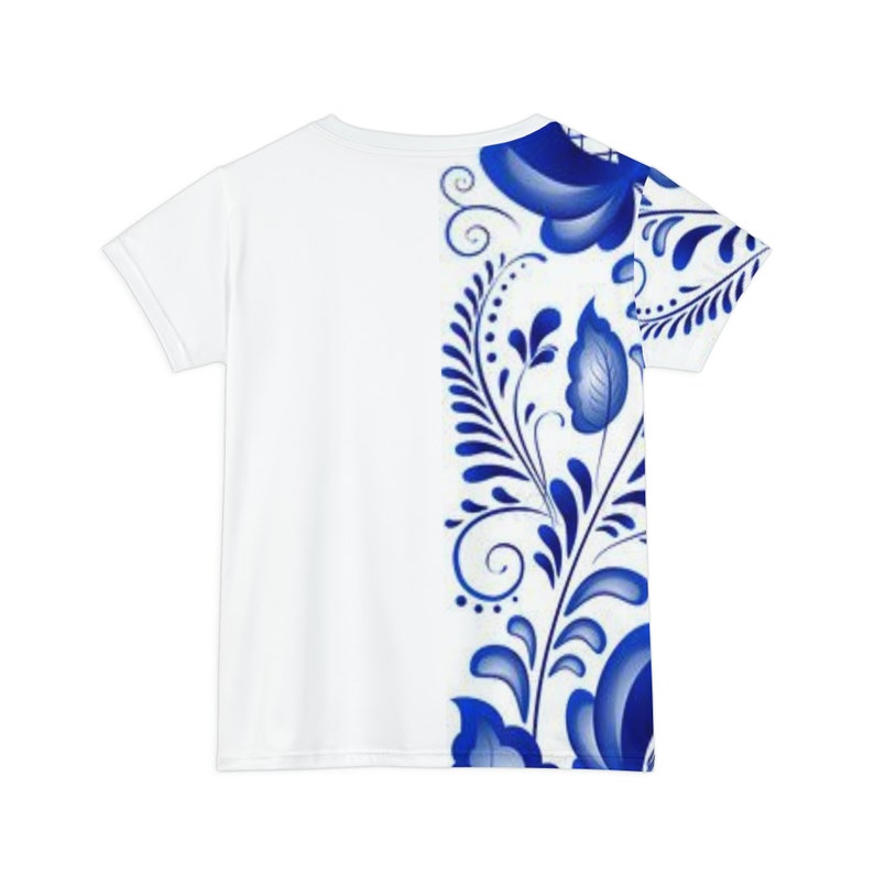 Blue Pollera Pattern Women's Short Sleeve Shirt (AOP) - Etsy