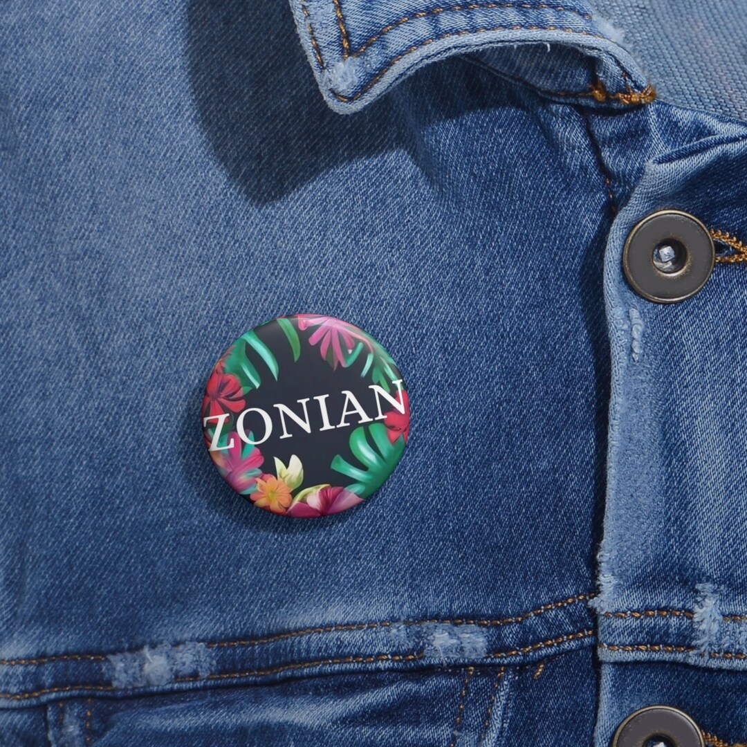 Zonian Night Jungle Custom Pin Buttons - Etsy